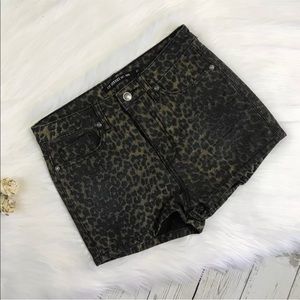 Lip Service | Shorts | Lip Service High Waist Animal Print Jean Shorts ...